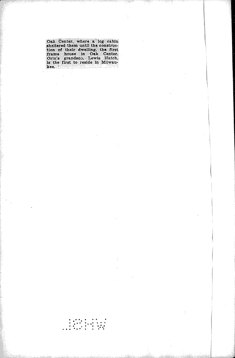 Precedents: Hatch family | Newspaper Article/Clipping | Wisconsin ...