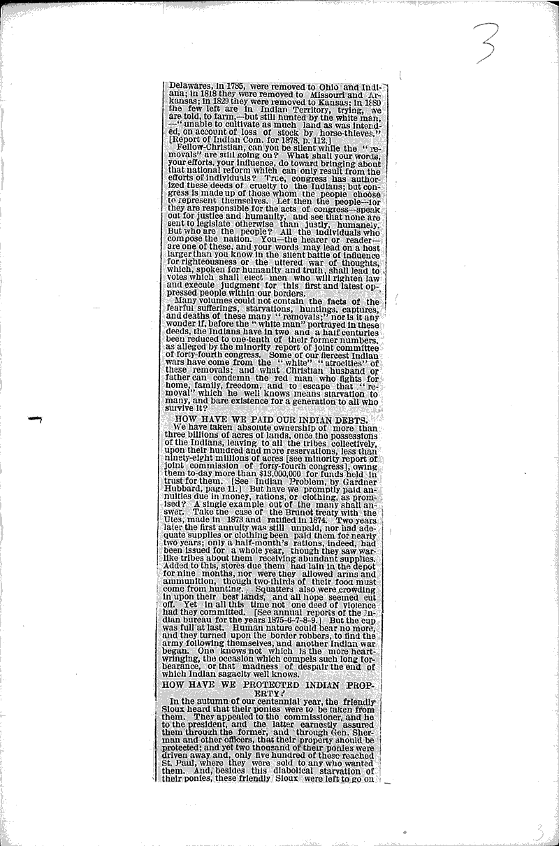 Indian problem | Newspaper Article/Clipping | Wisconsin Historical Society