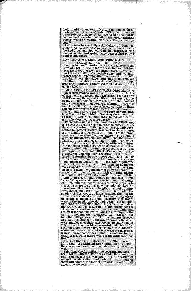 Indian problem | Newspaper Article/Clipping | Wisconsin Historical Society