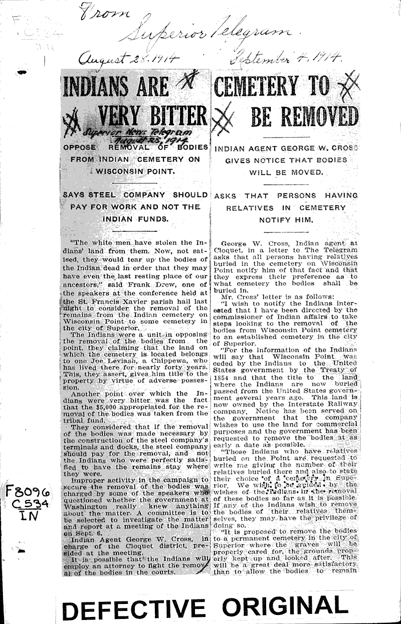 Indians are very bitter | Newspaper Article/Clipping | Wisconsin ...