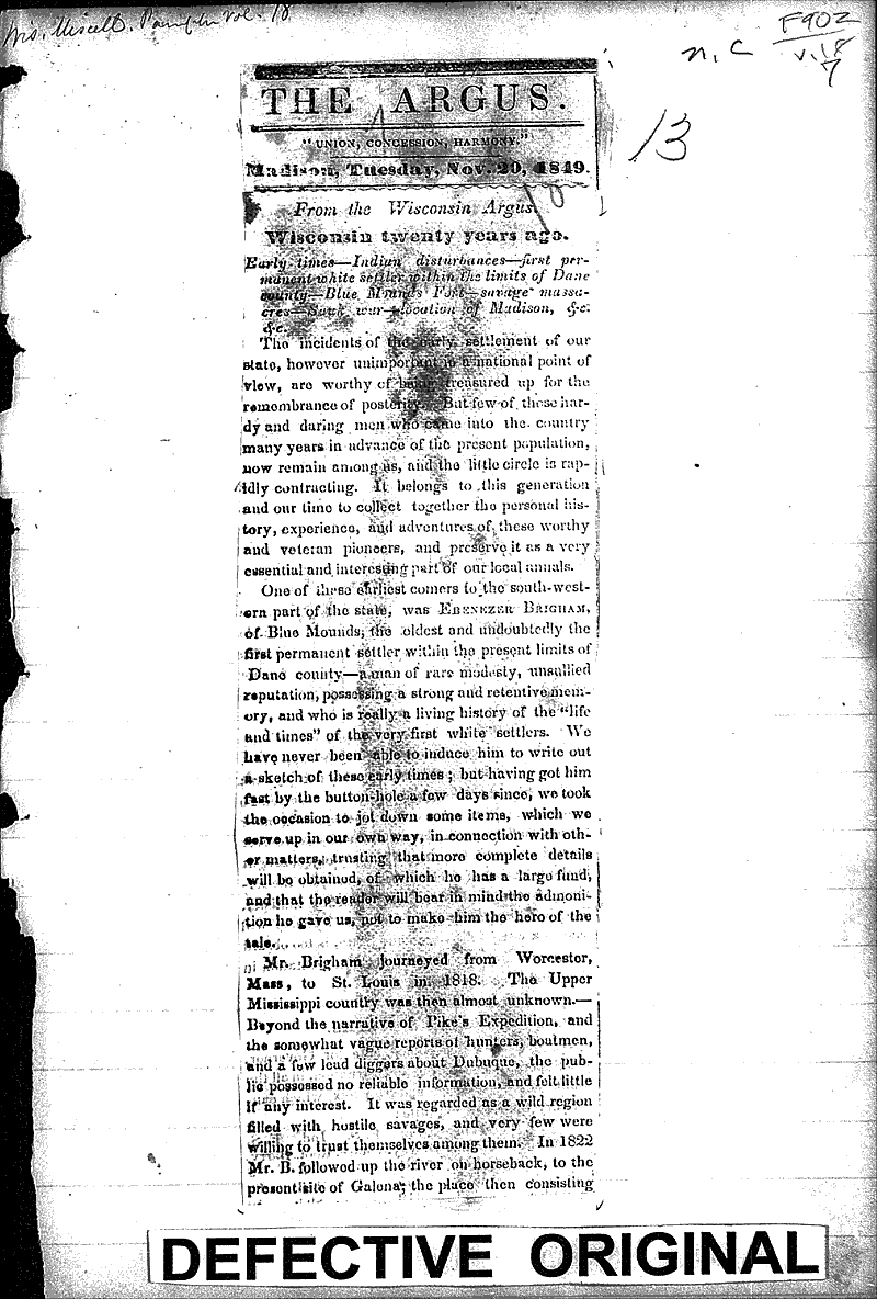 Wisconsin twenty years ago | Newspaper Article/Clipping | Wisconsin ...